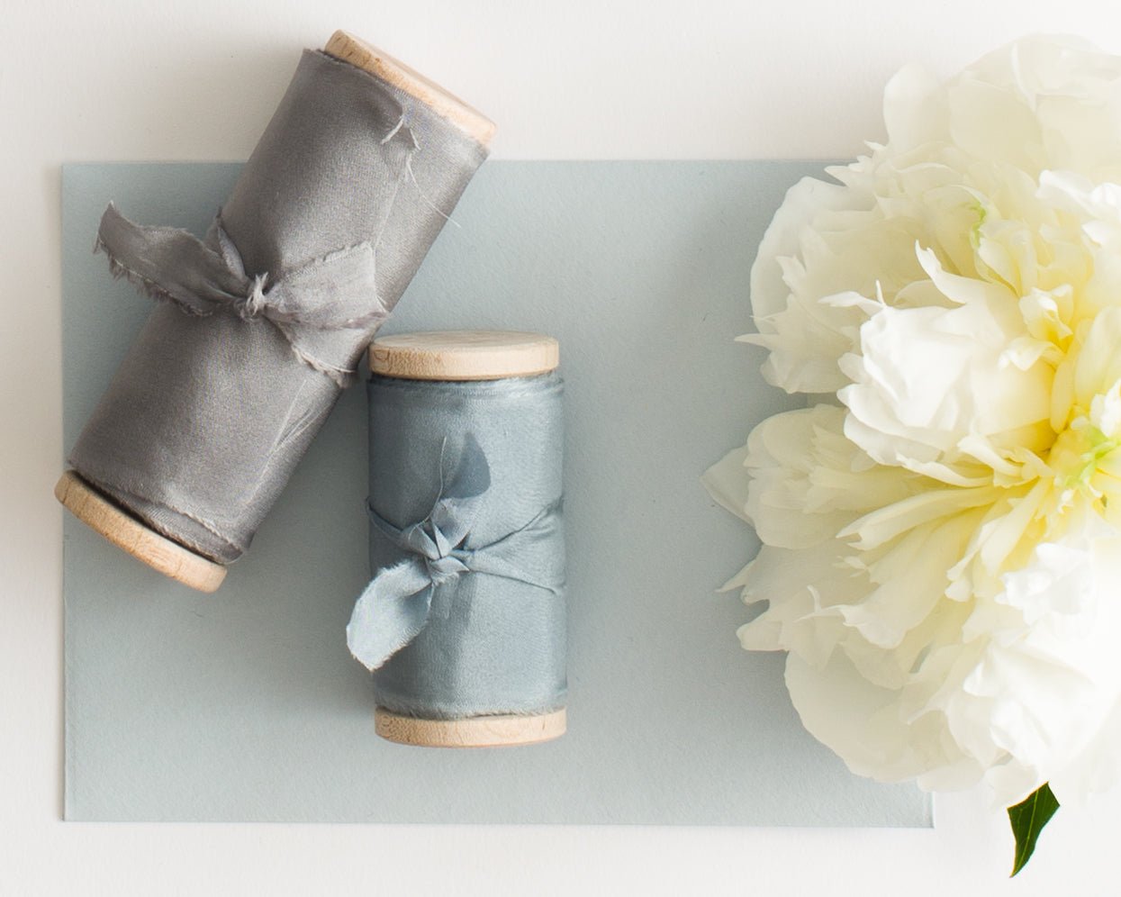 Blue Bell Gauze Silk Ribbon - The Lesser Bear