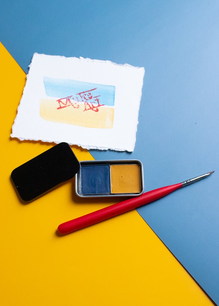 Make Art: for Ukraine - Mini Watercolor Paint Set – The Lesser Bear